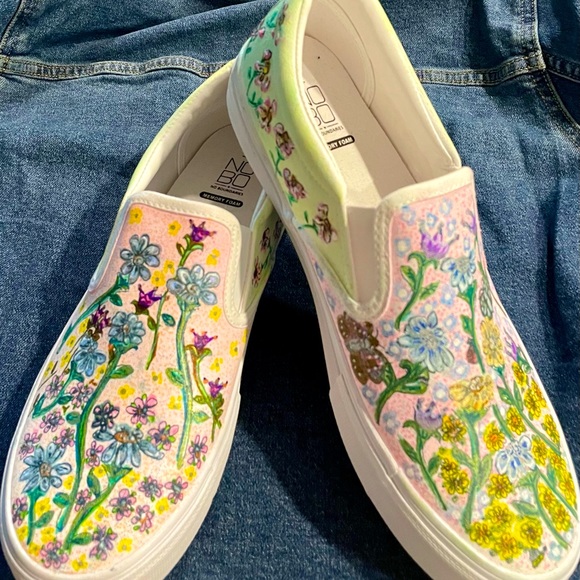 No Boundaries | Shoes | Original One Of A Kind Design Hand Painted On ...